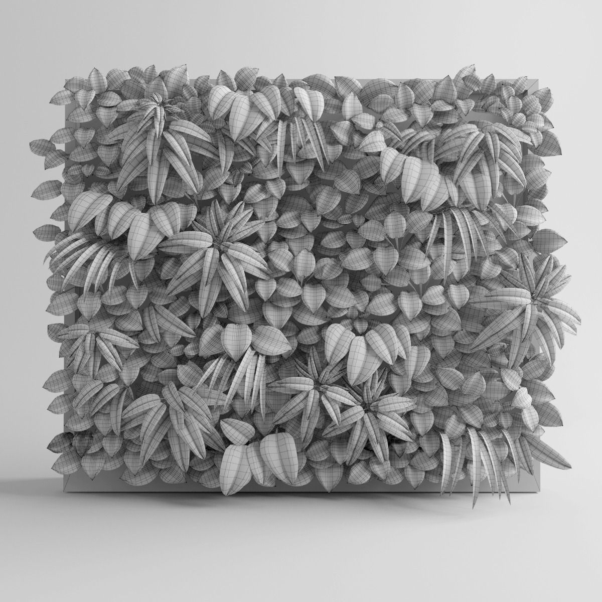 Green wall 3D model | CGTrader