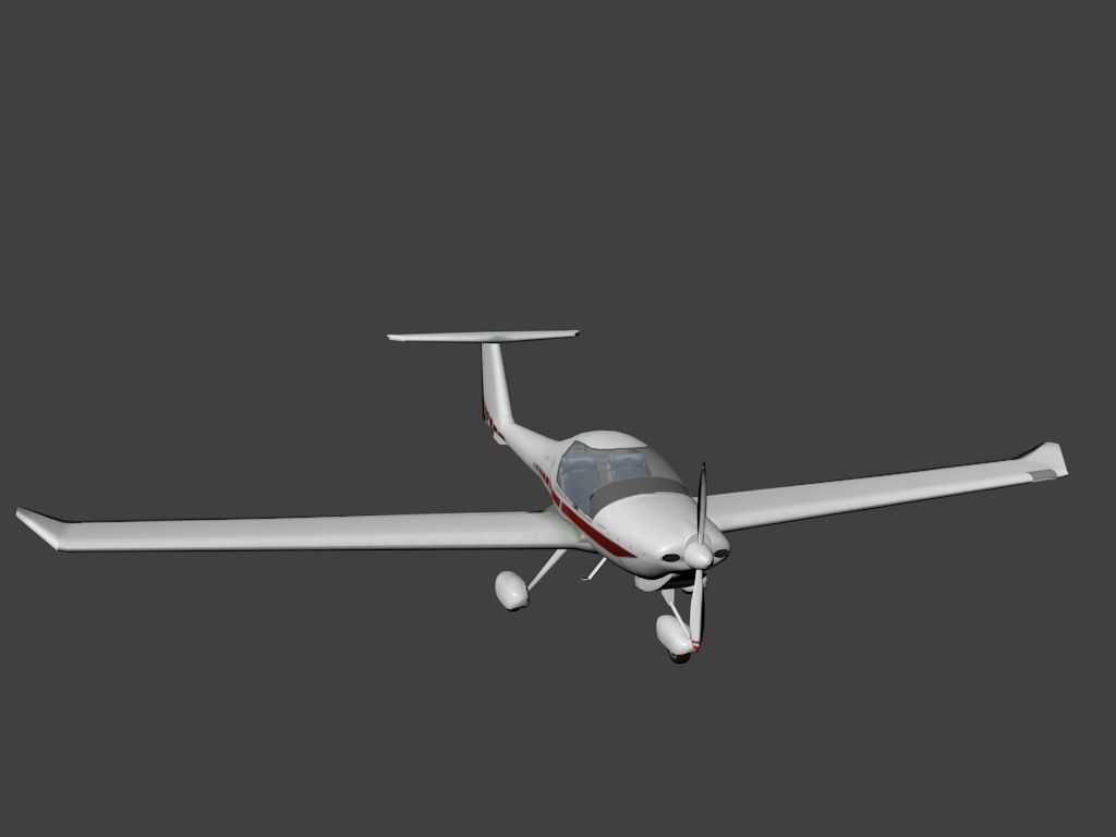 Diamond DA20 Katana free VR / AR / low-poly 3D model | CGTrader