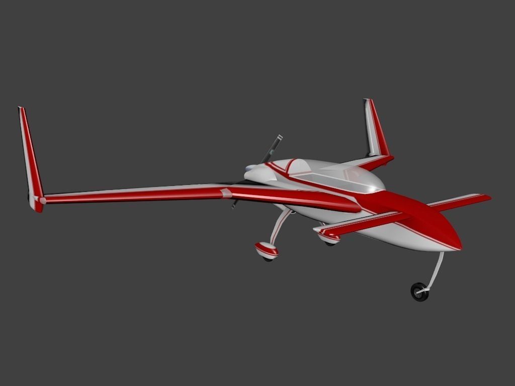 Rutan Model 61 Long EZ free VR / AR / low-poly 3D model | CGTrader