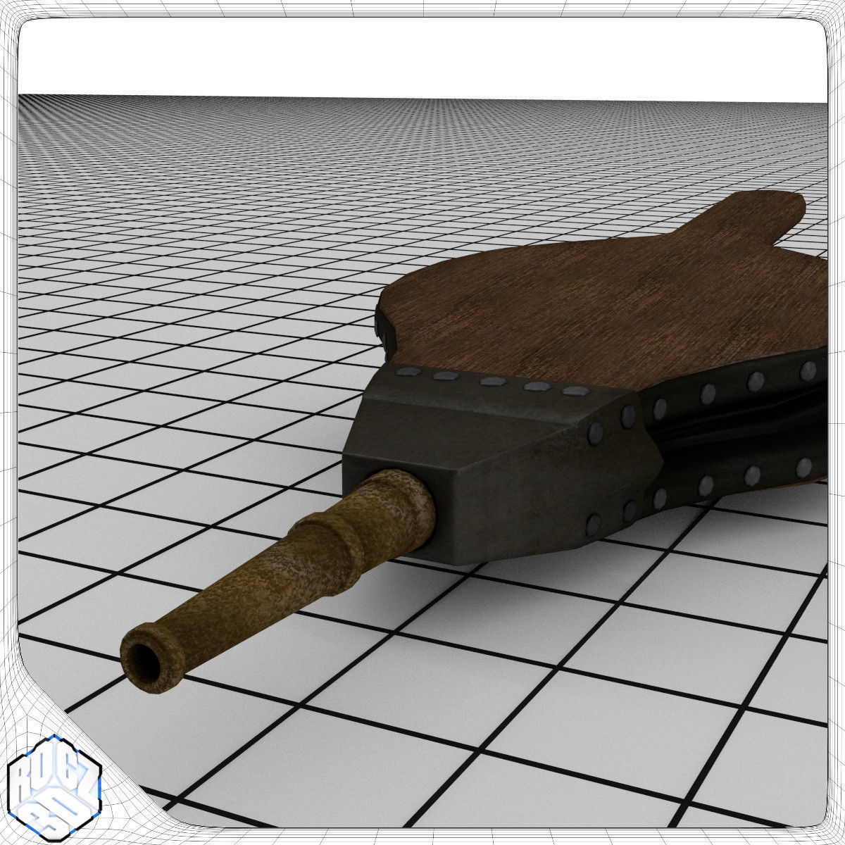 Bellows wooden tool 3D model | CGTrader