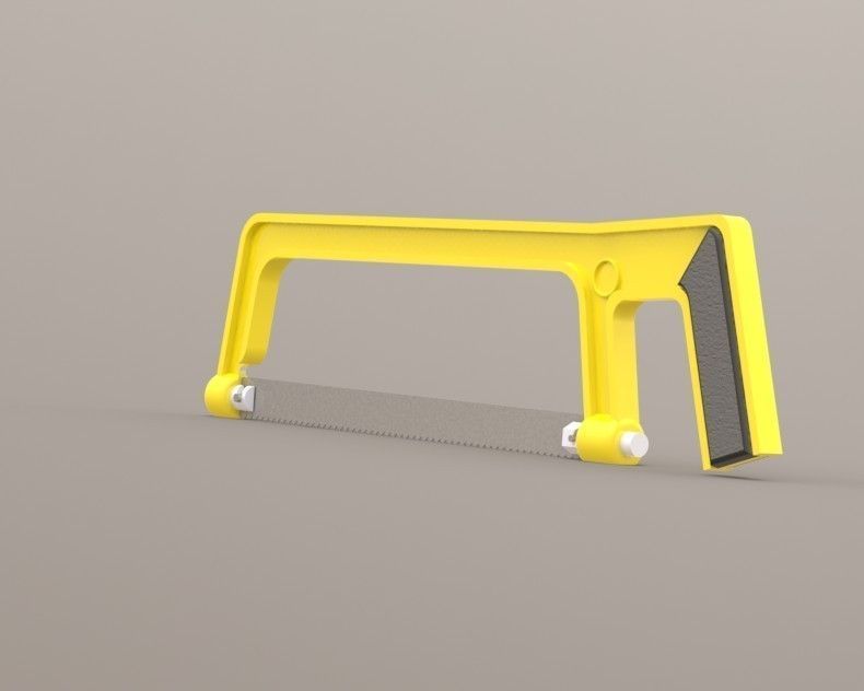 Hacksaw tool with handle free 3D model | CGTrader