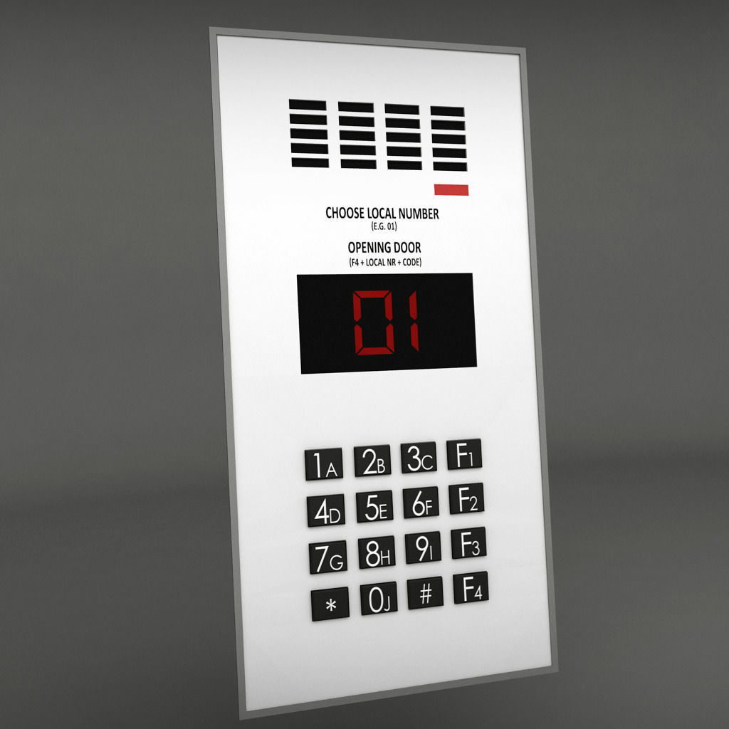 Intercom pack 3D model | CGTrader