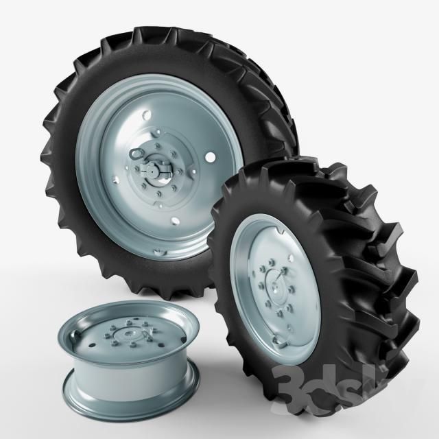 tractor wheel free 3D model | CGTrader
