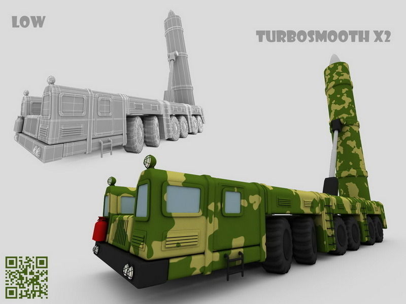 ballistic missile system 3D model | CGTrader