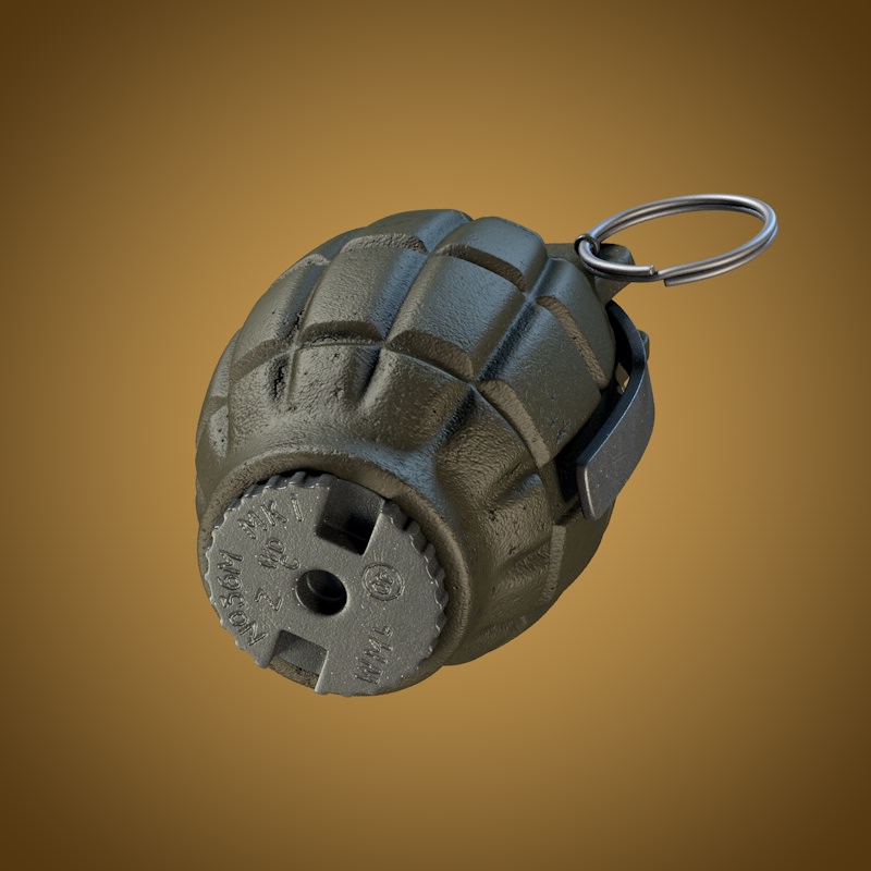 36M Mills bomb 3D model | CGTrader