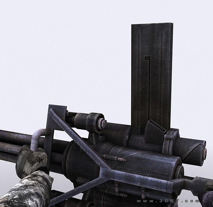 3D model 3DRT - Modern Firearms Animated - Minigun M134 VR / AR / low ...