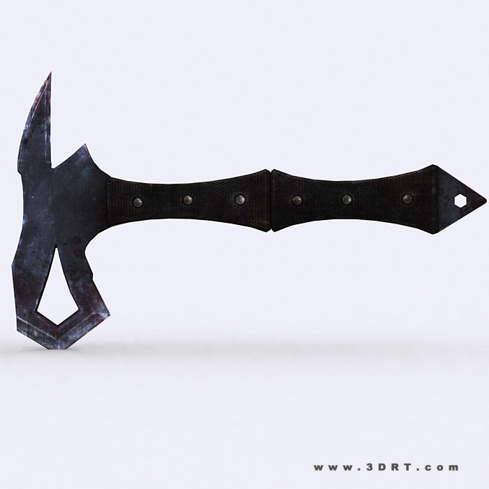 3D model 3DRT - Modern Firearms - Battle Hawk Tomahawk VR / AR / low ...