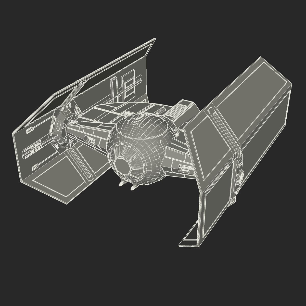TIE Advanced x1 3D model | CGTrader