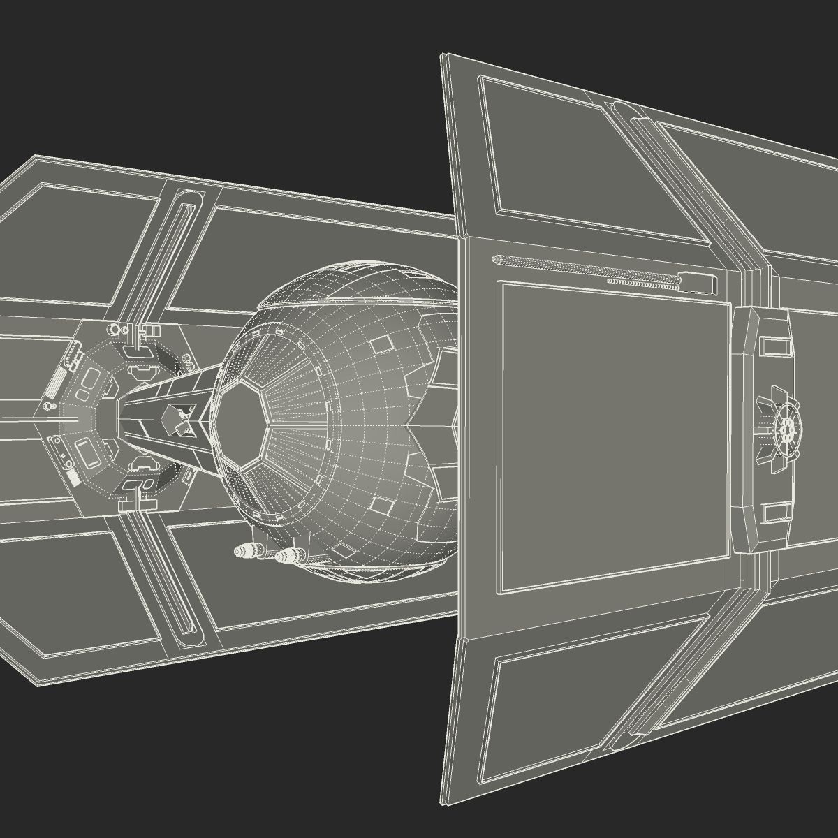 TIE Advanced x1 3D model | CGTrader