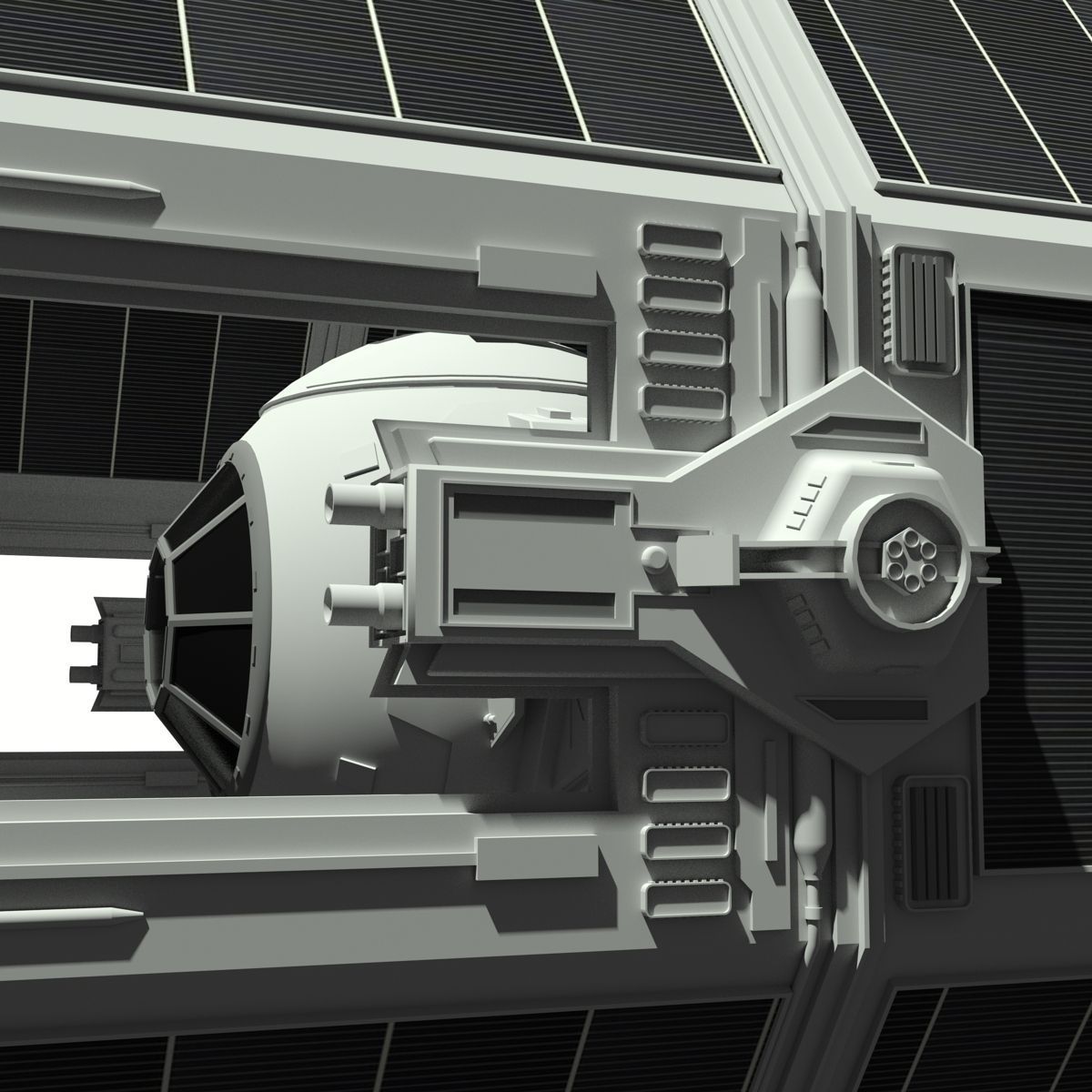 TIE Interceptor 3D model | CGTrader