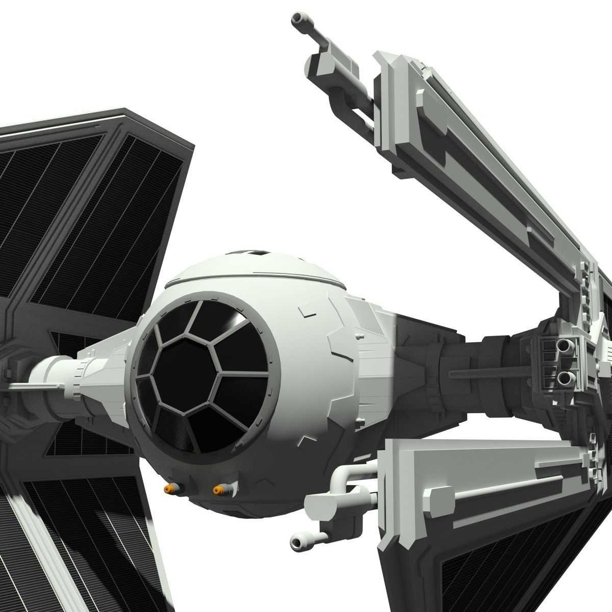 TIE Interceptor 3D model | CGTrader