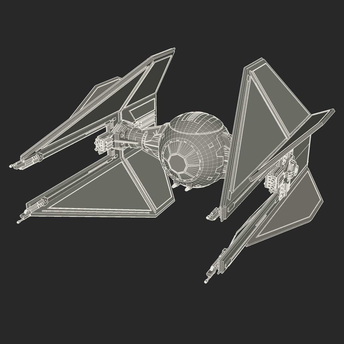 Royal Guard TIE Interceptor 3D model | CGTrader