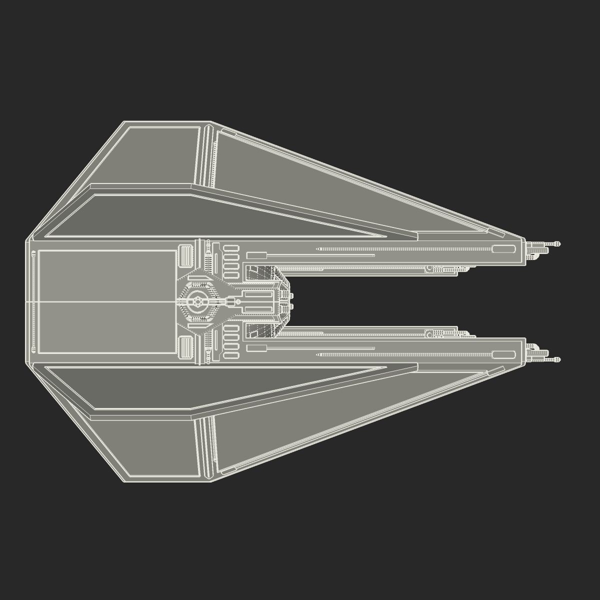 Royal Guard TIE Interceptor 3D model | CGTrader