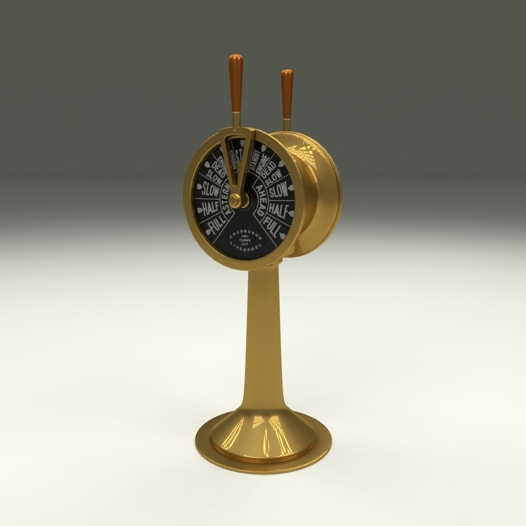 3D model Ship Engine Telegraph Dark VR / AR / low-poly | CGTrader