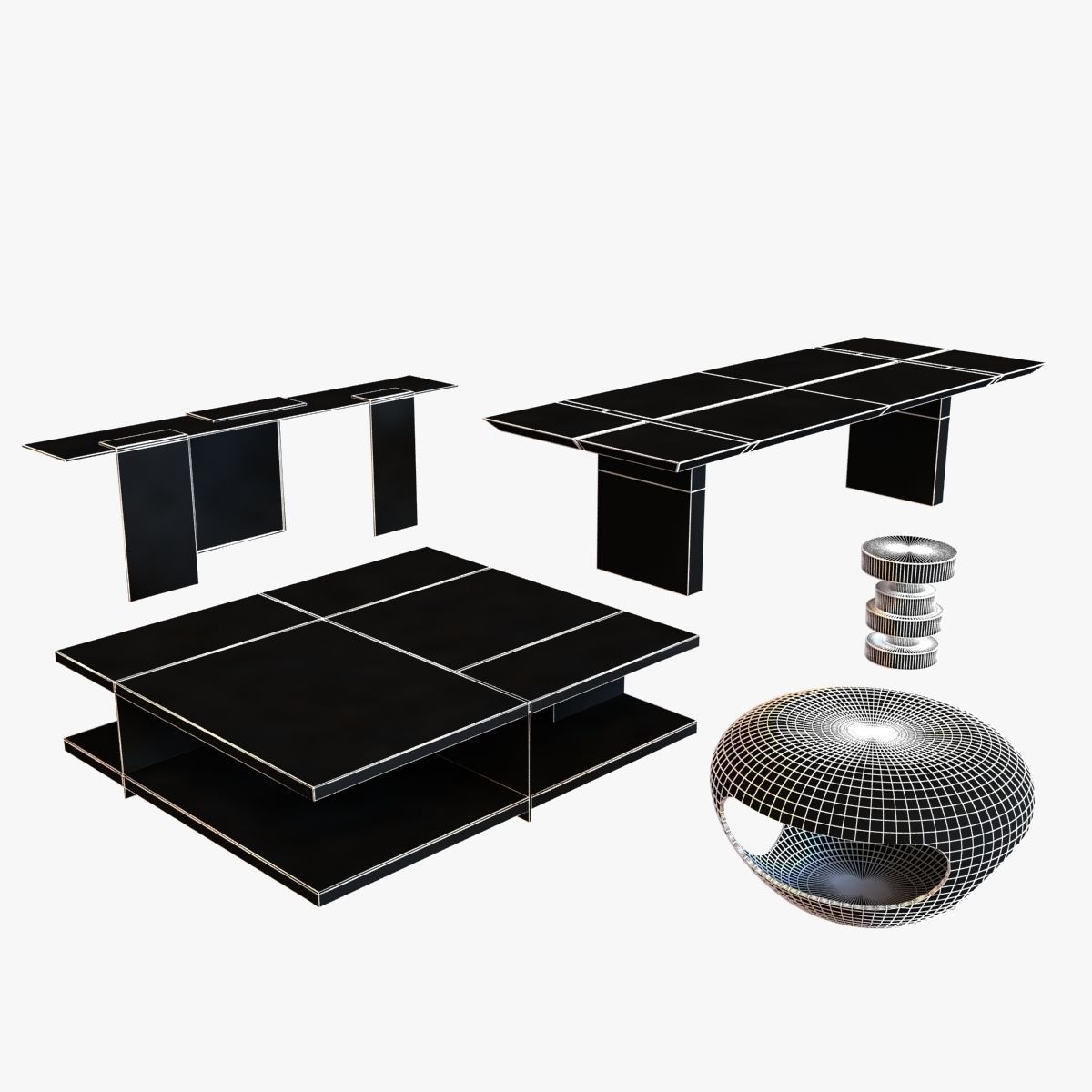 Tables Collection 3D model | CGTrader