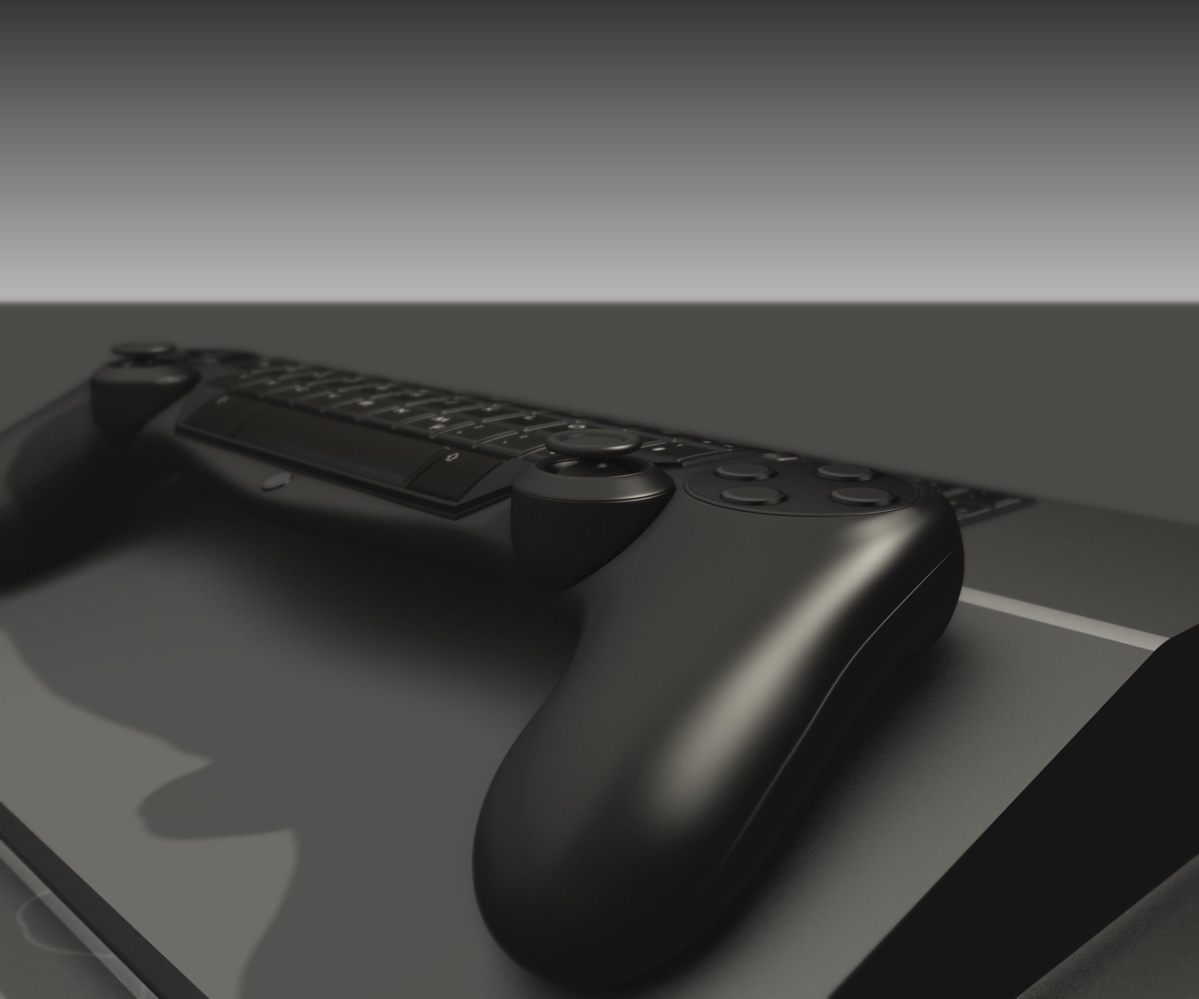 Gamepad Keyboard Hybrid idea free 3D model | CGTrader