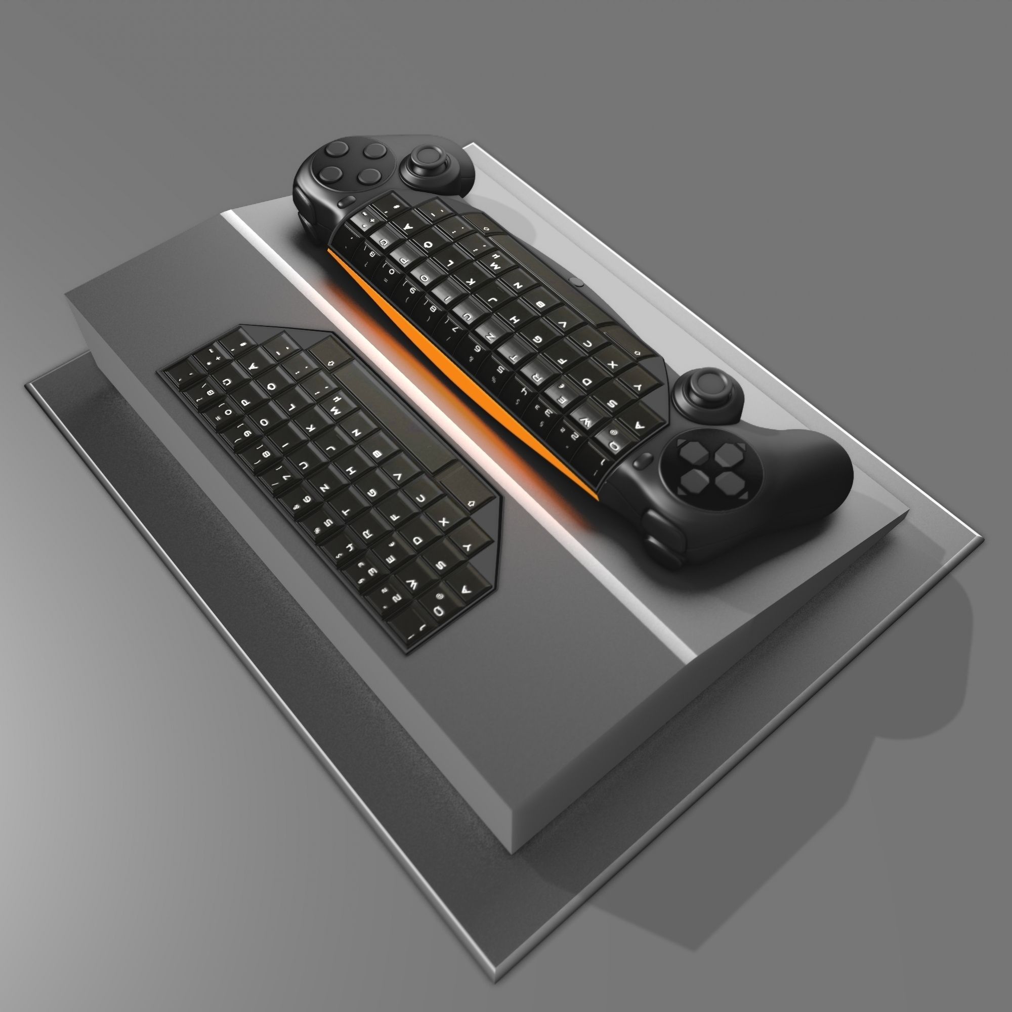 Gamepad Keyboard Hybrid idea free 3D model | CGTrader