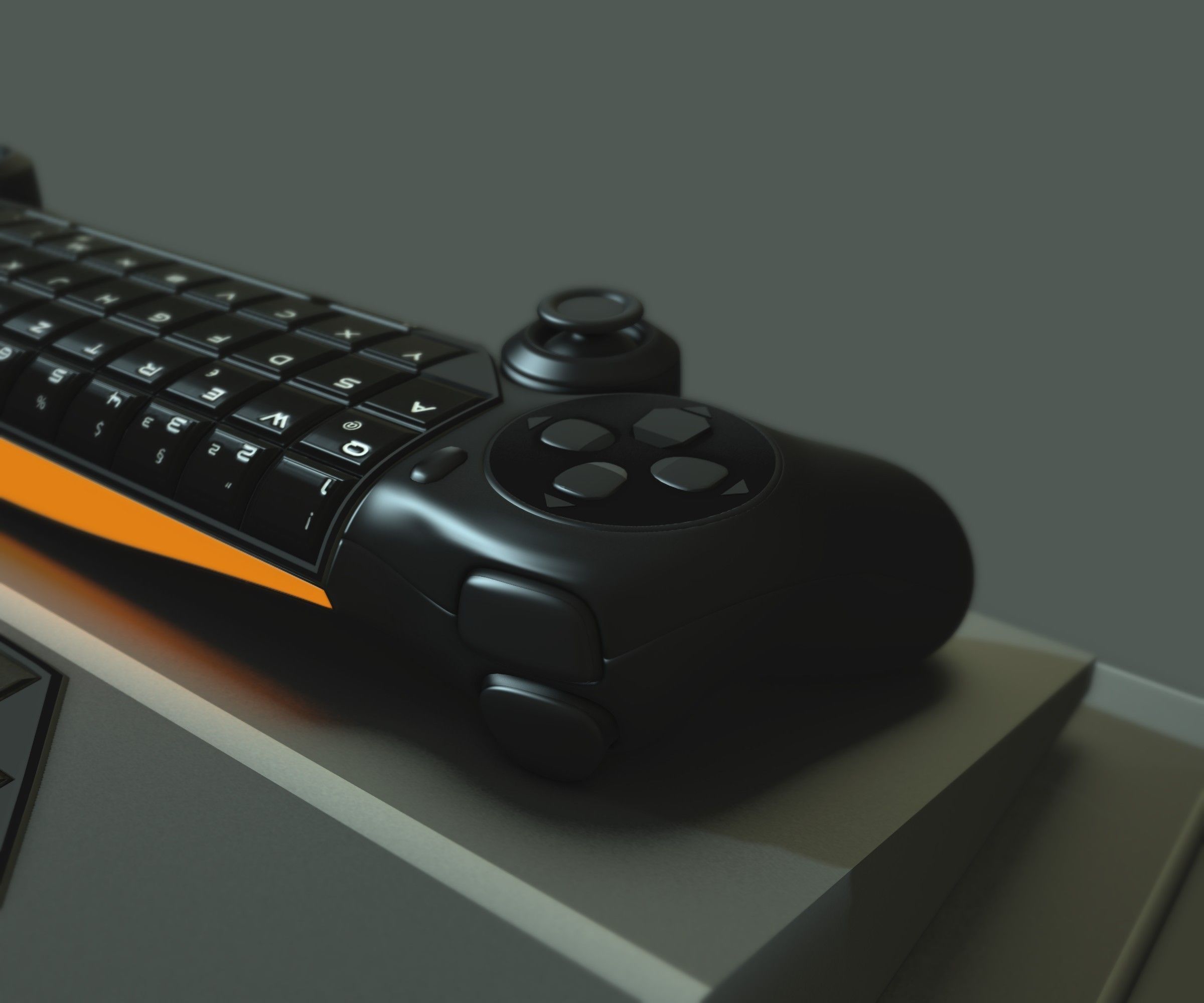 Gamepad Keyboard Hybrid idea free 3D model | CGTrader