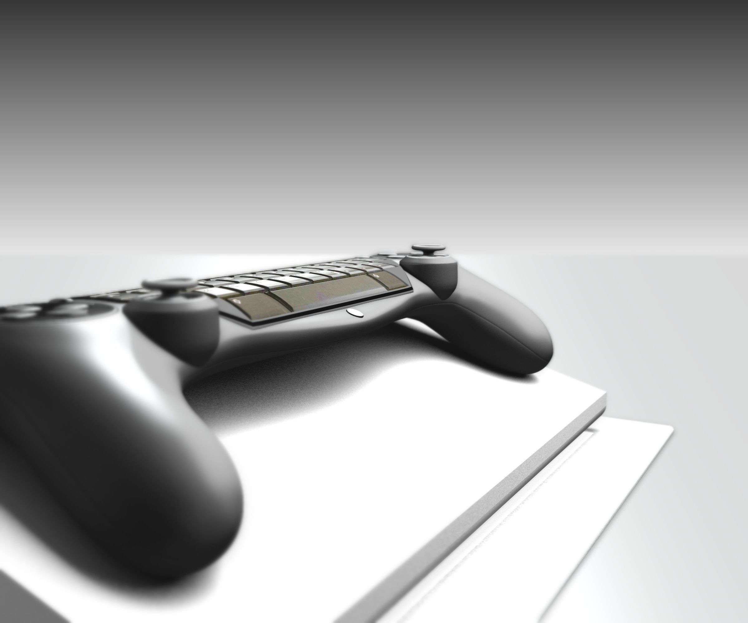 Gamepad Keyboard Hybrid idea free 3D model | CGTrader