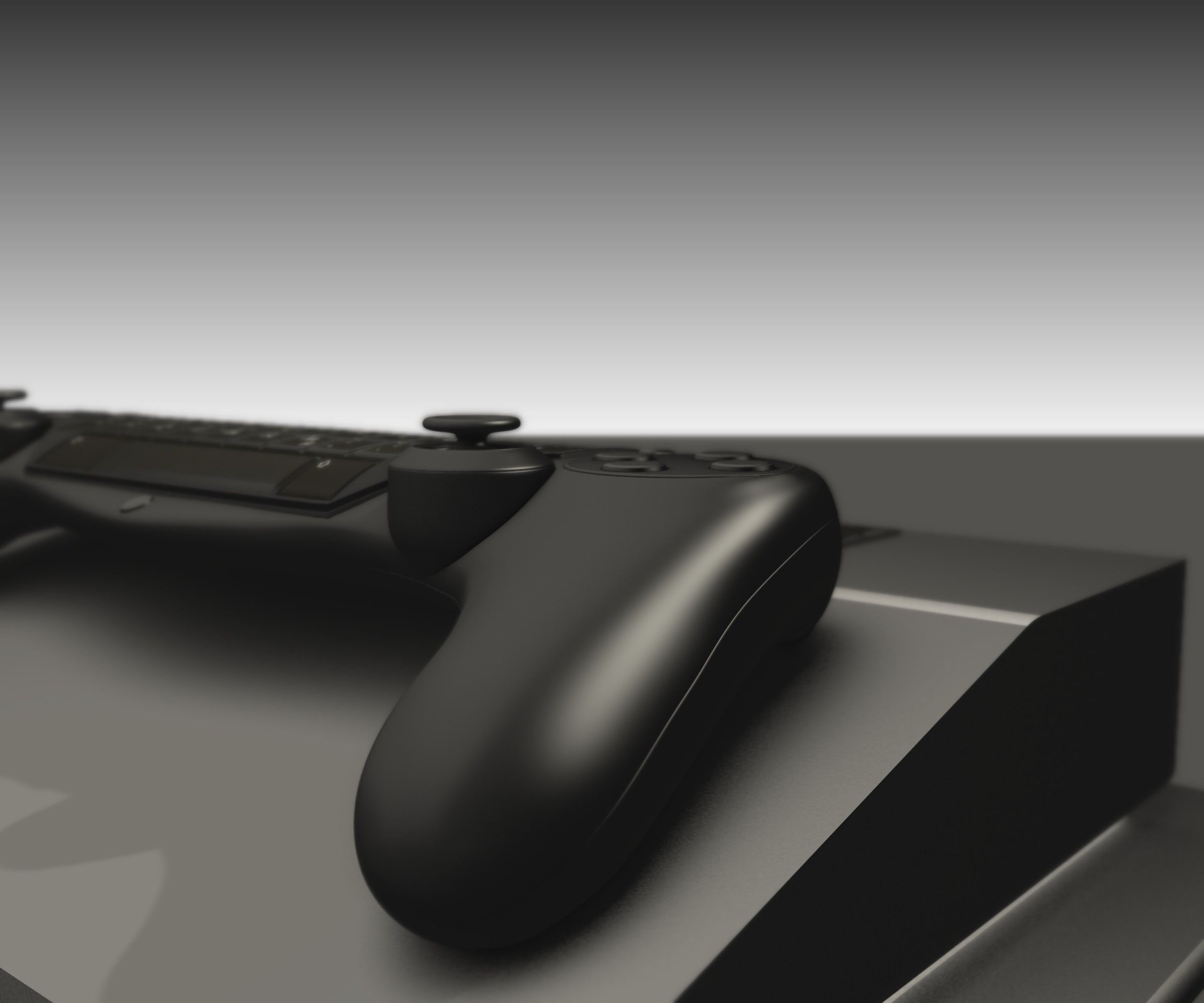 Gamepad Keyboard Hybrid idea free 3D model | CGTrader