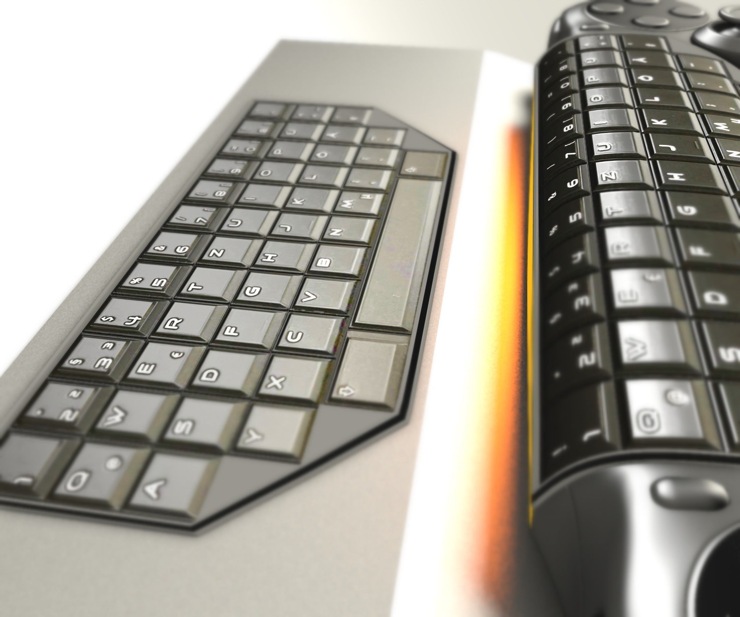 Gamepad Keyboard Hybrid idea free 3D model | CGTrader