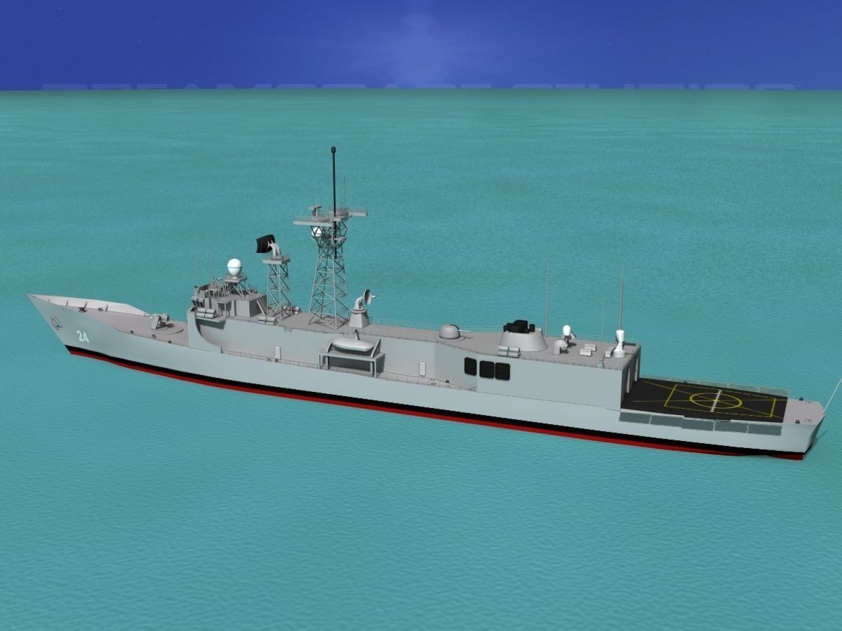 FFG-24 USS Jack Williams Perry Class Frigate 3D model rigged | CGTrader