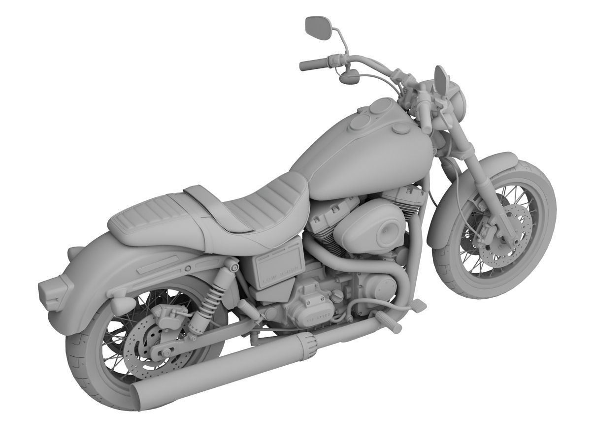 Harley-Davidson FXDL Dyna Low Rider 2015 3D model | CGTrader