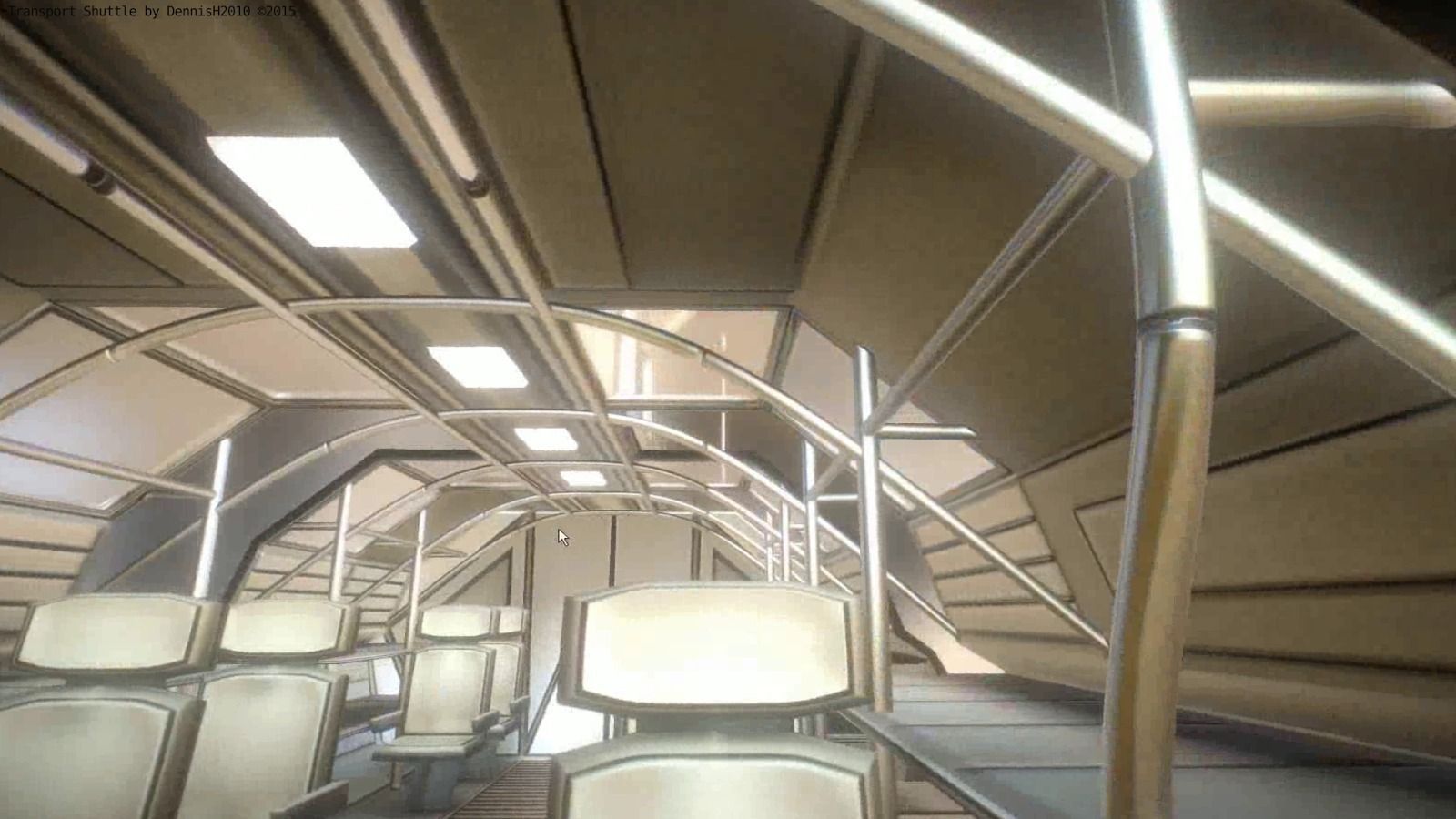 3D model Futuristic Transport Shuttle Rigged VR / AR / low-poly rigged ...