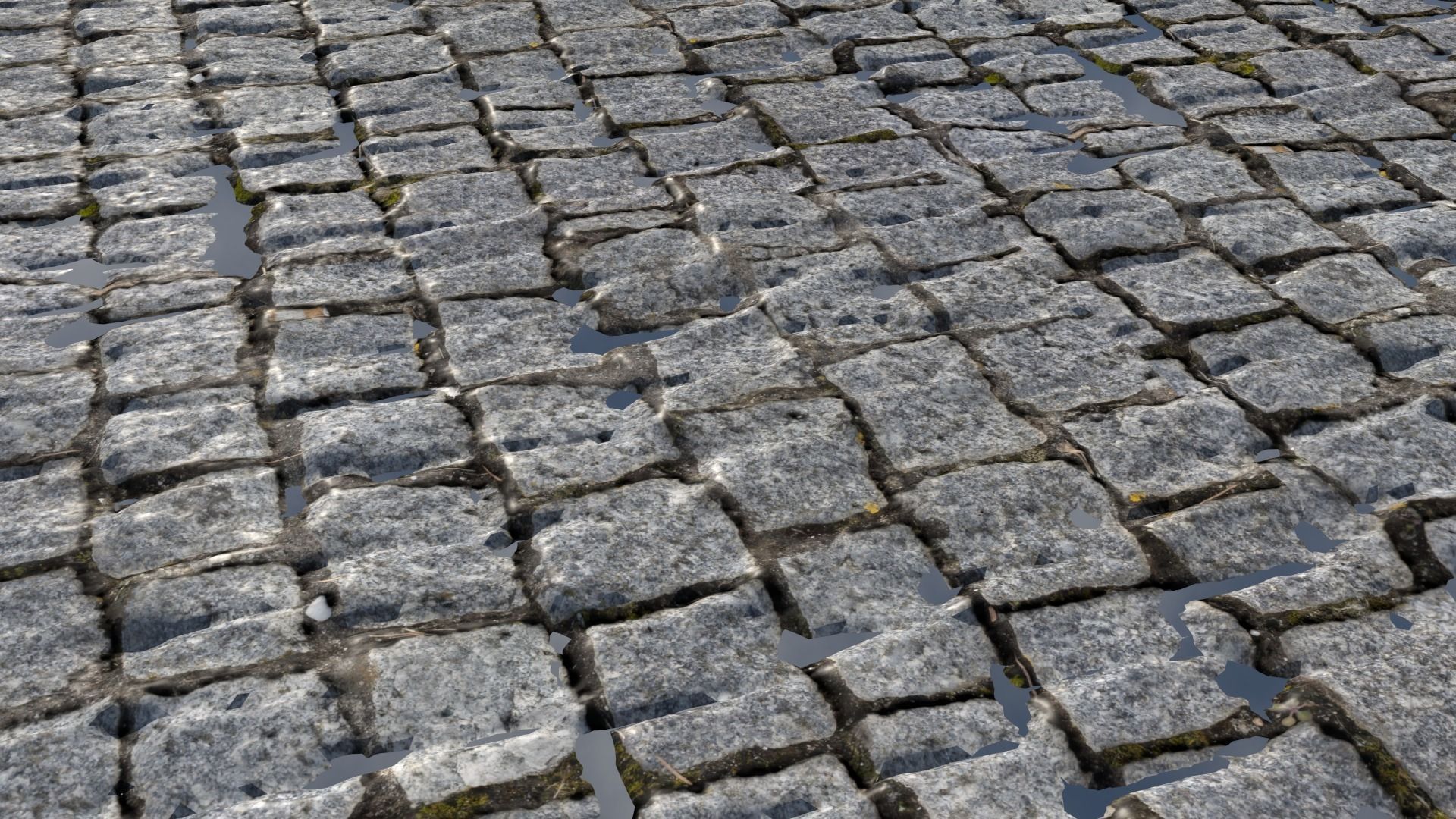 Cobblestone Street free VR / AR / low-poly 3D model | CGTrader