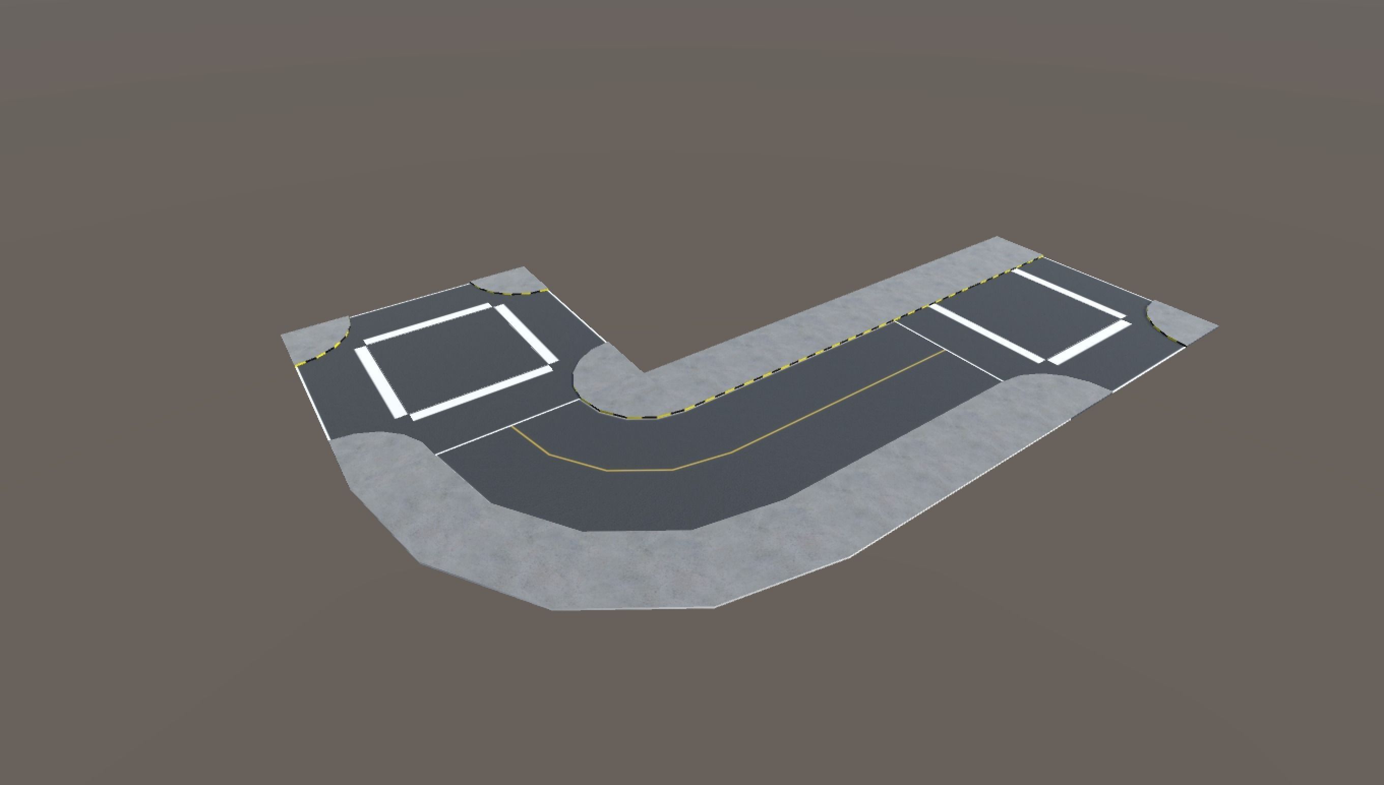 Modular Road and Highway Pack free VR / AR / low-poly 3D model | CGTrader