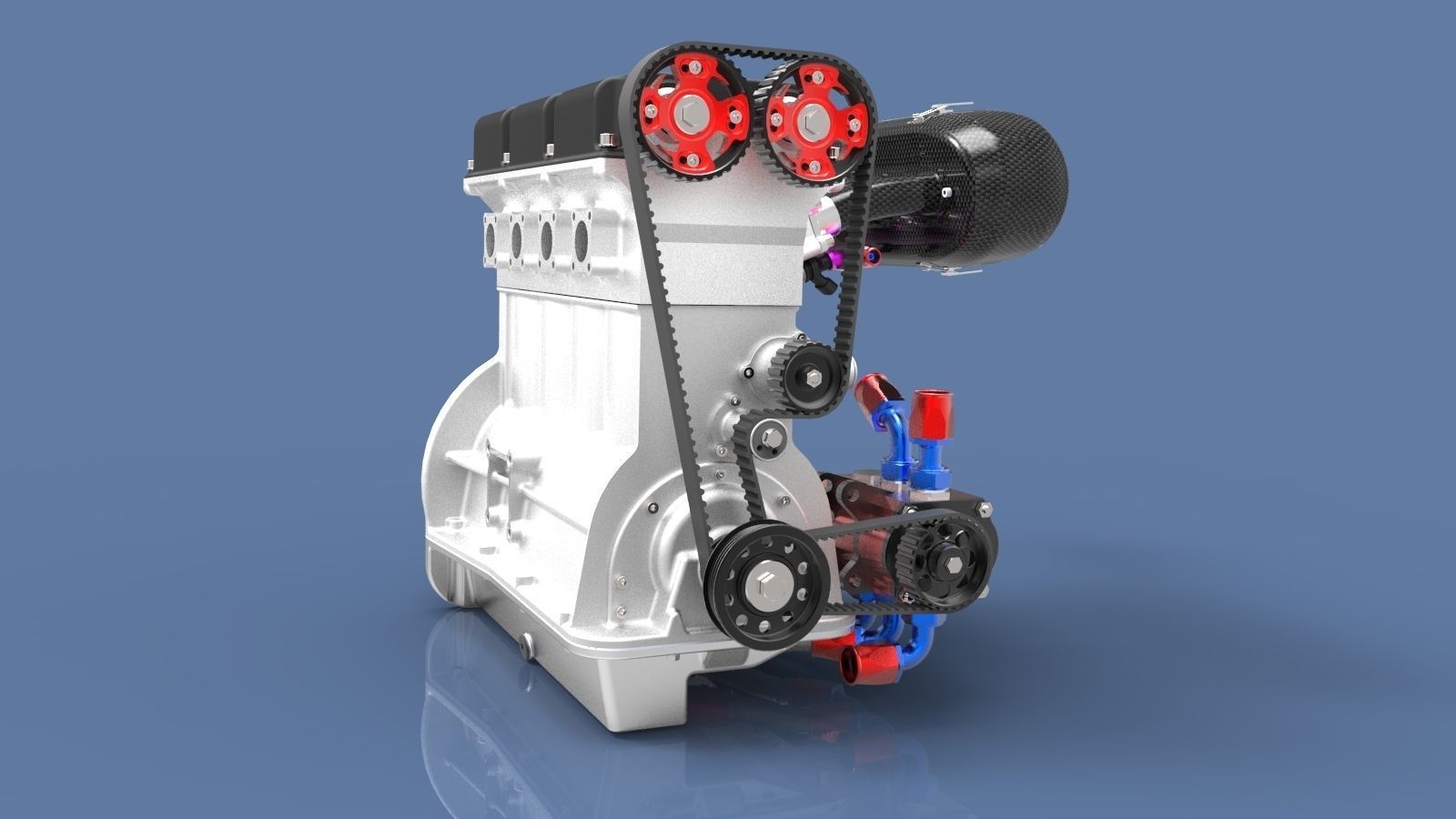 Race engine Super 2000 Rally 3D model | CGTrader