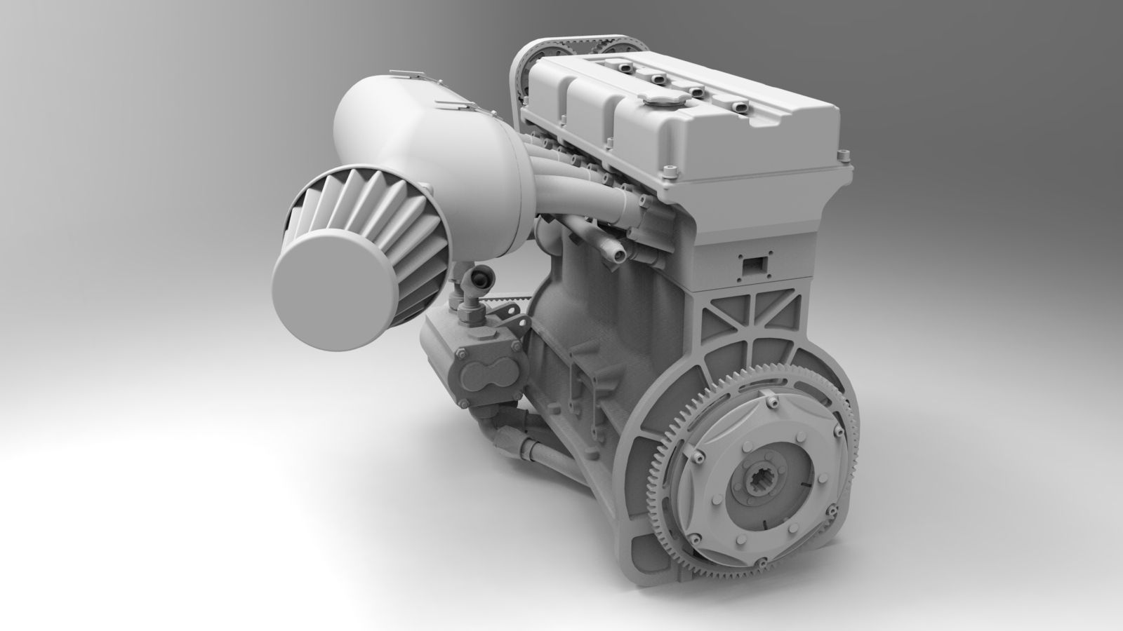 Race engine Super 2000 Rally 3D model | CGTrader