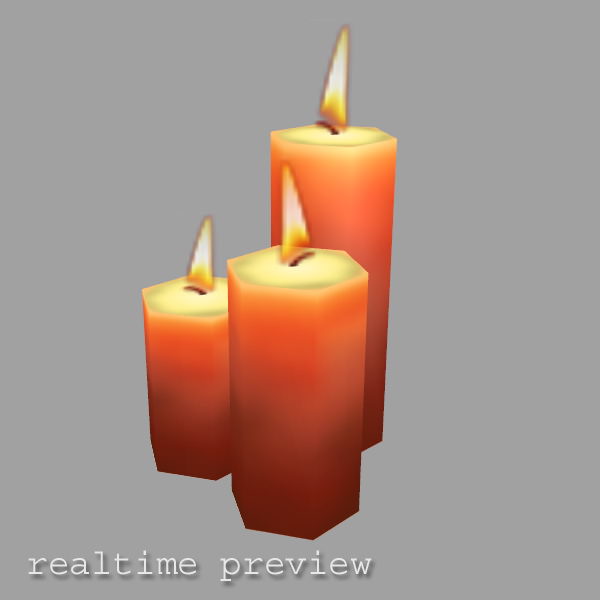 3D model Candles - Low Poly VR / AR / low-poly | CGTrader