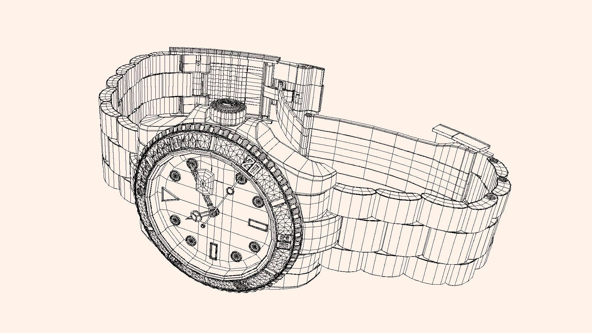 Rolex Submariner 3d Model Cgtrader
