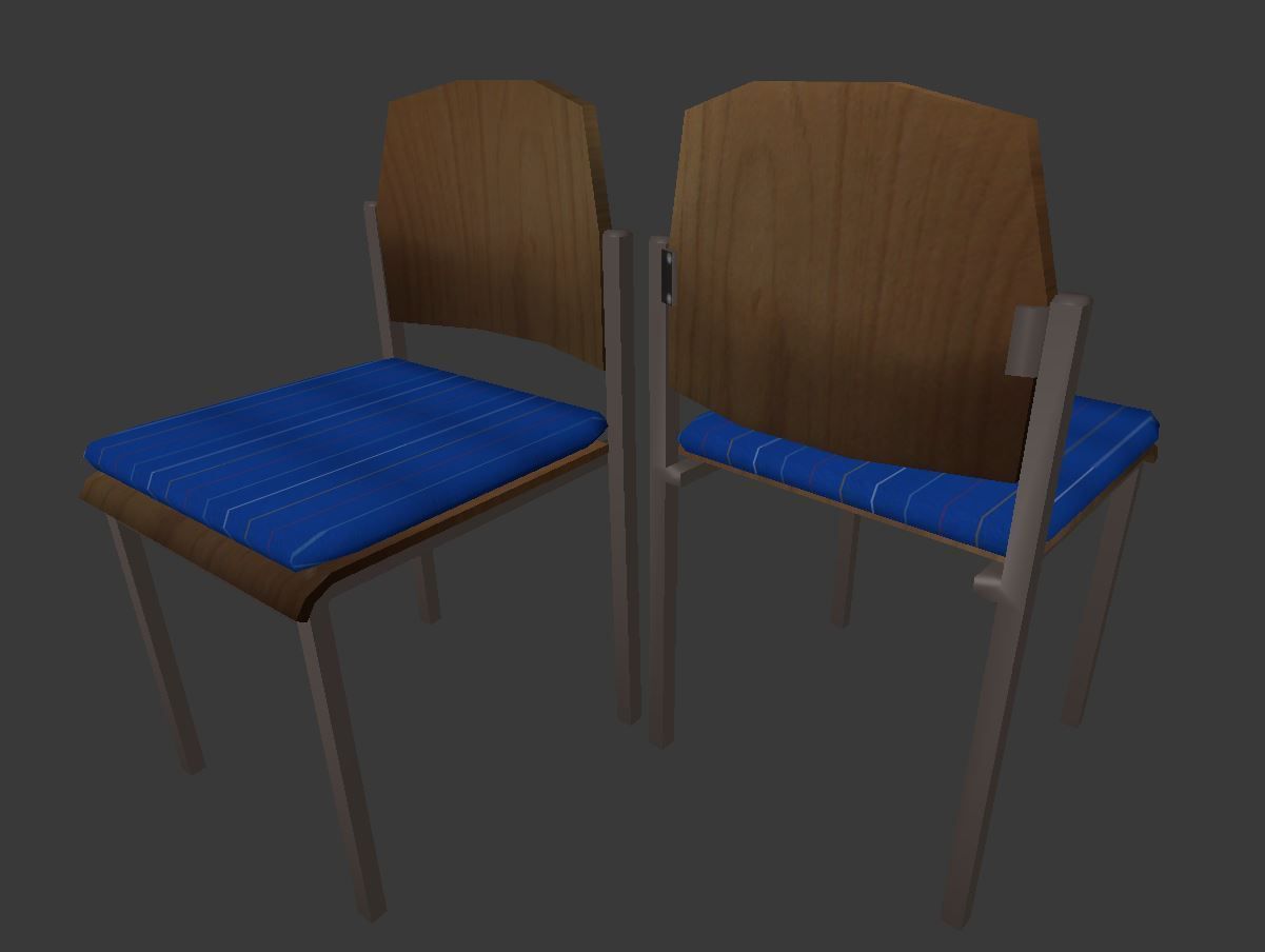 Low Poly Chairs Set free VR / AR / low-poly 3D model | CGTrader