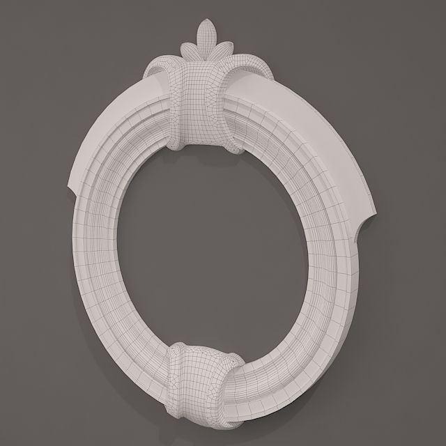 Framing the round window 3D model | CGTrader
