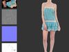 3D model Blue Dress girl VR / AR / low-poly | CGTrader