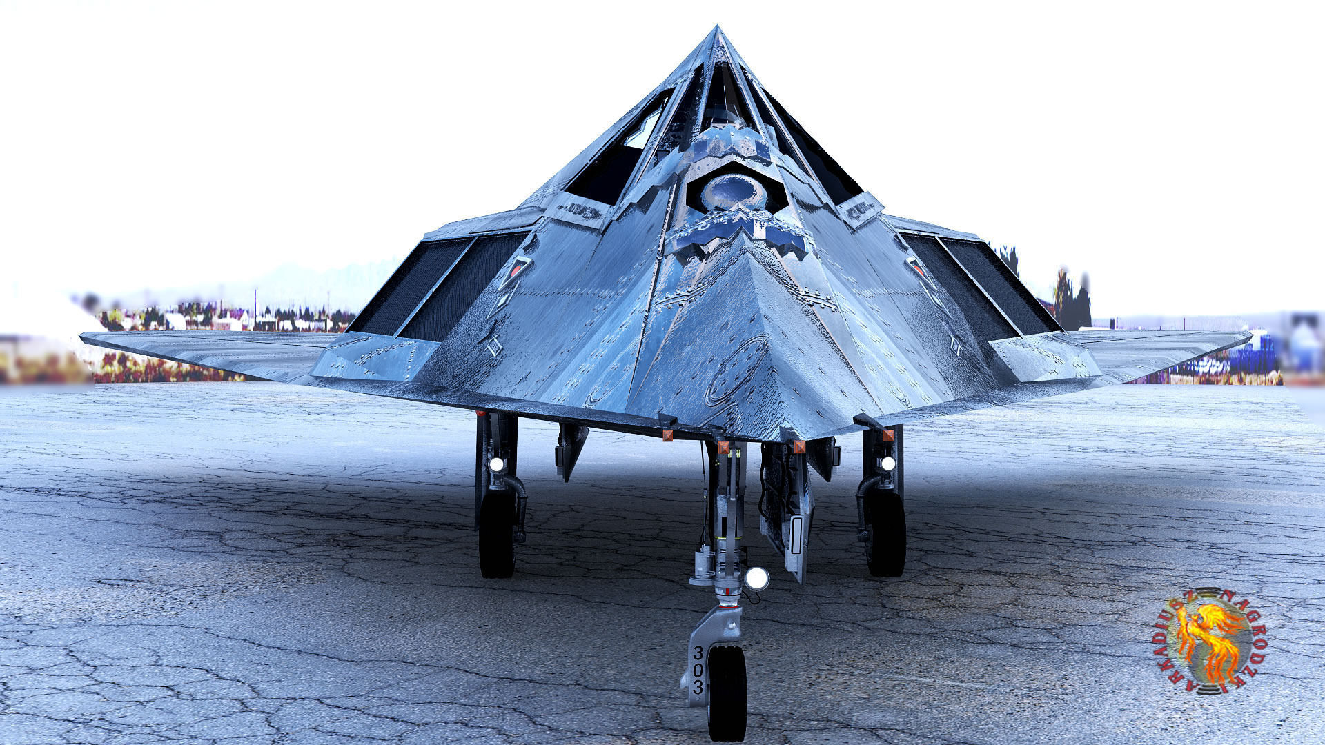 f117 obj stealth fighter jet 3D model | CGTrader