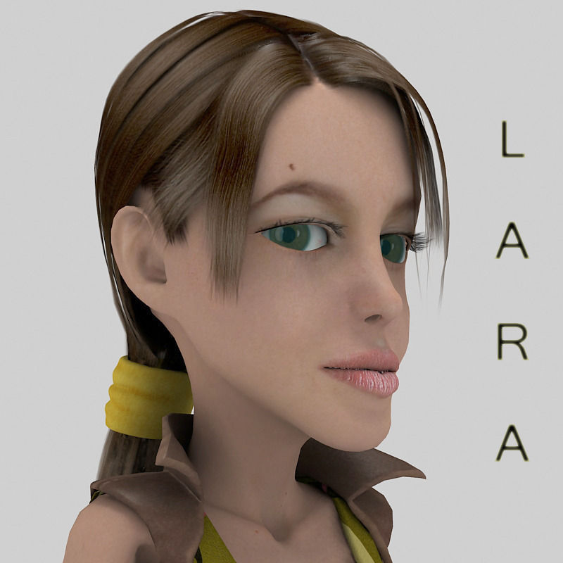 3D model Lara for Unity VR / AR / low-poly animated | CGTrader