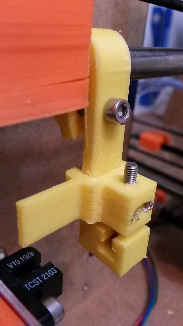 Z Axis optical endstop adjustable target free 3D model 3D printable ...