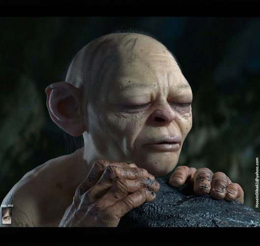 Gollum Fan Art 3D Model OBJ ZTL TGA - CGTrader.com