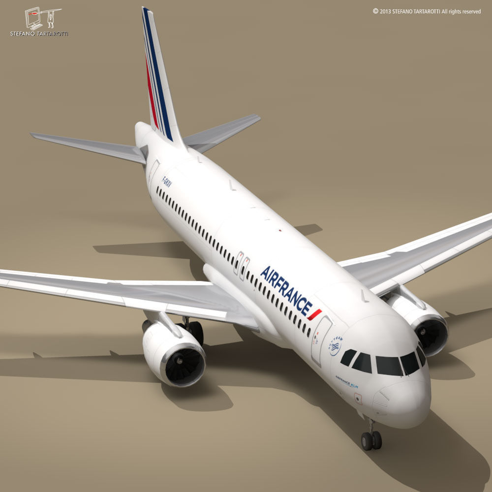 A320-200 air france 3D model | CGTrader