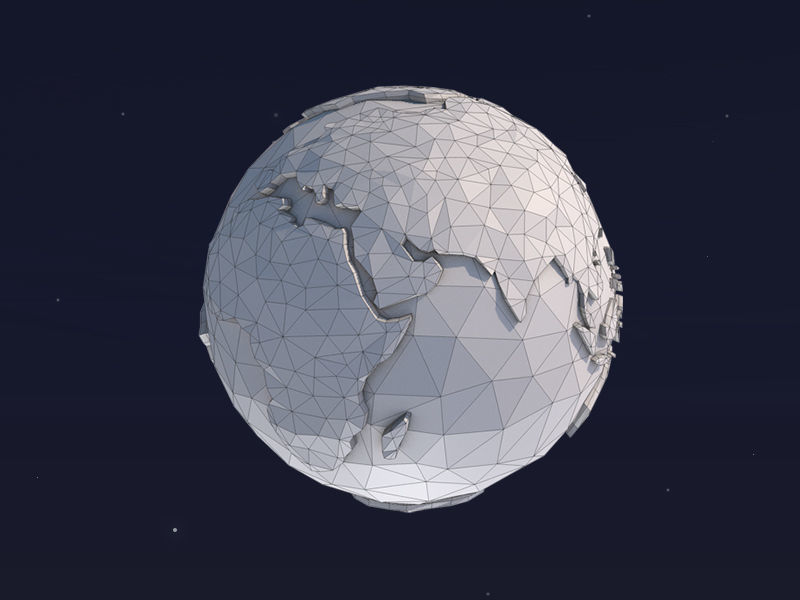 3D model Low Poly Earth VR / AR / low-poly | CGTrader