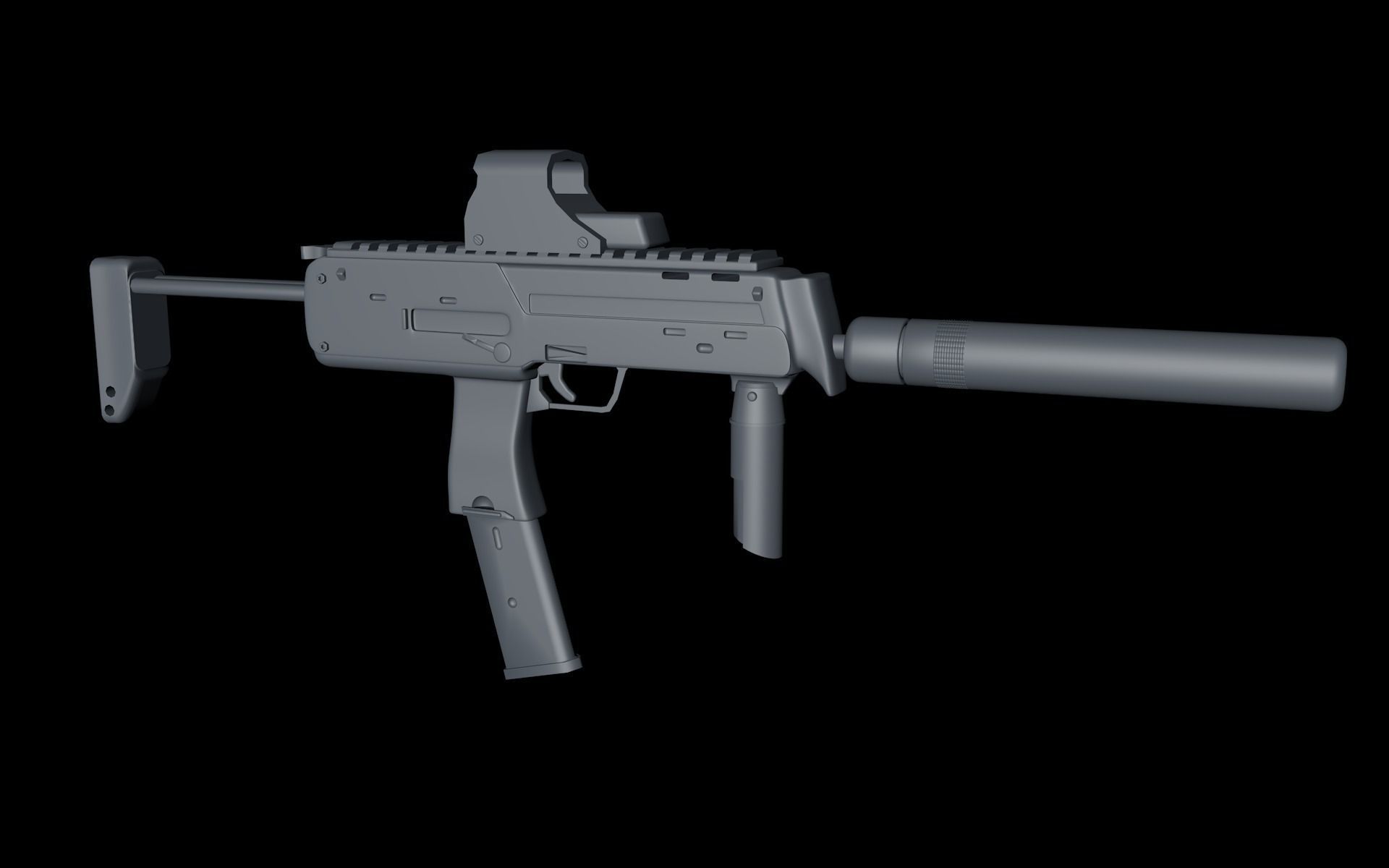 MP7 cinema 4d free 3D model | CGTrader