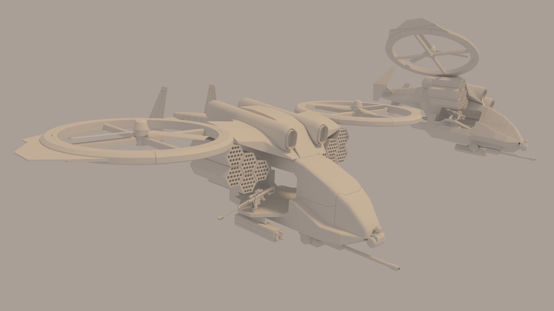GUNSHIP 3D model | CGTrader
