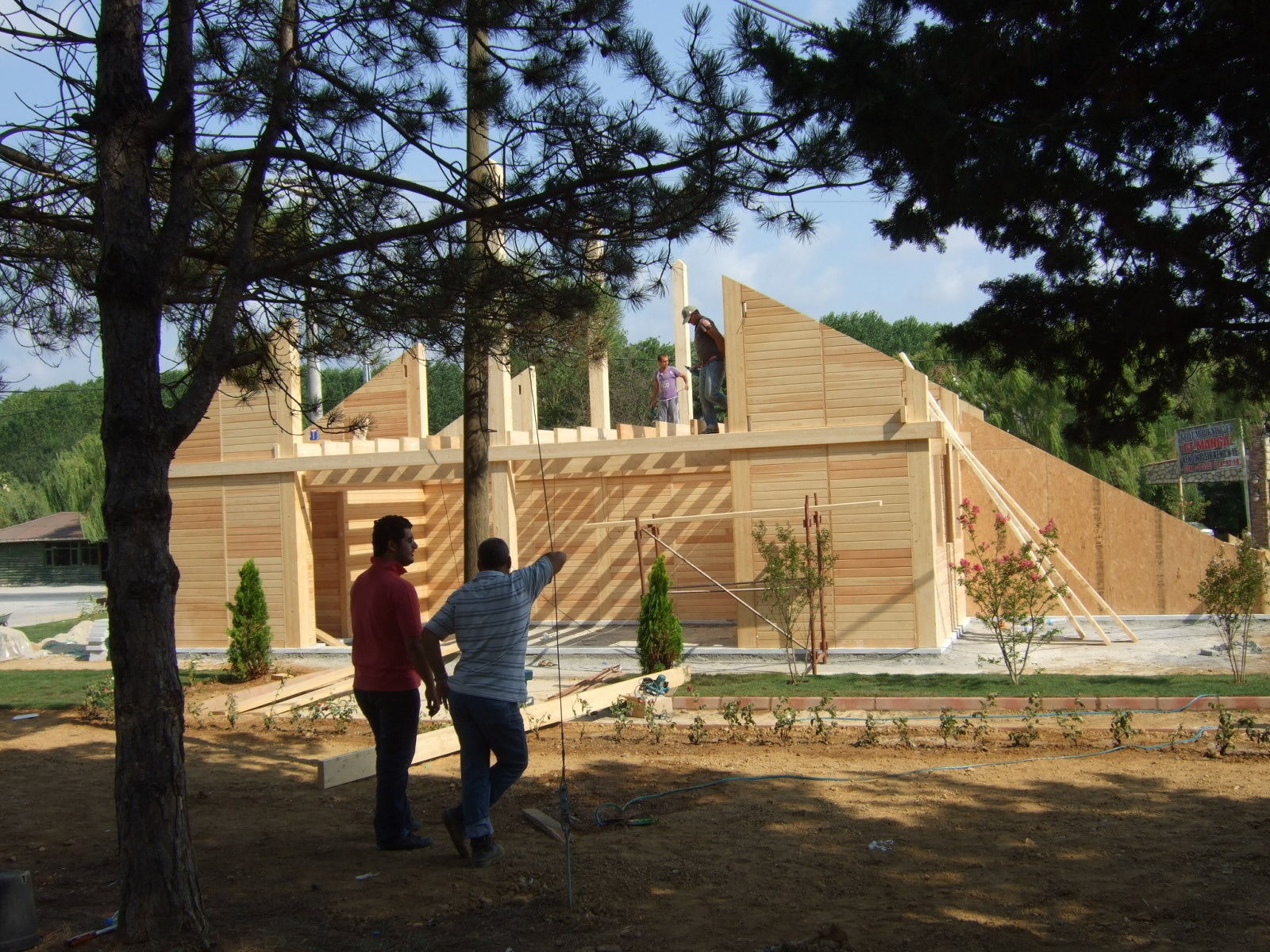 Timber Frame Office Building 3D Model animated 3DS C4D STL DAE DWG SKP ...