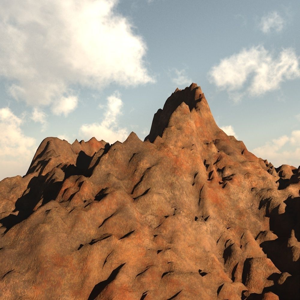 3D model Prehistoric Volcano Low Poly VR / AR / low-poly | CGTrader