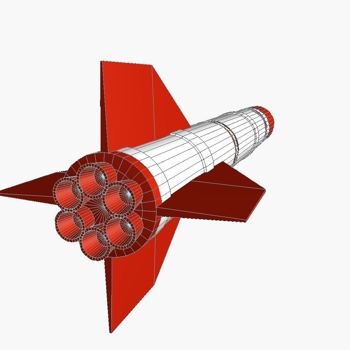 3D model Shahin II Rocket VR / AR / low-poly | CGTrader