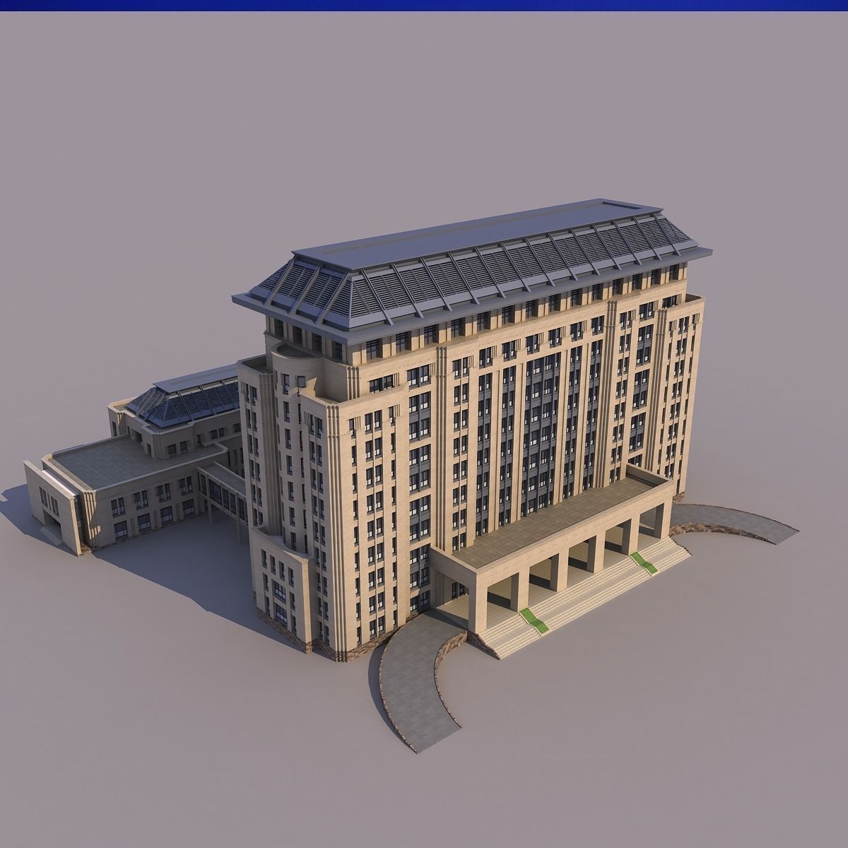 Classical office building 3D model | CGTrader
