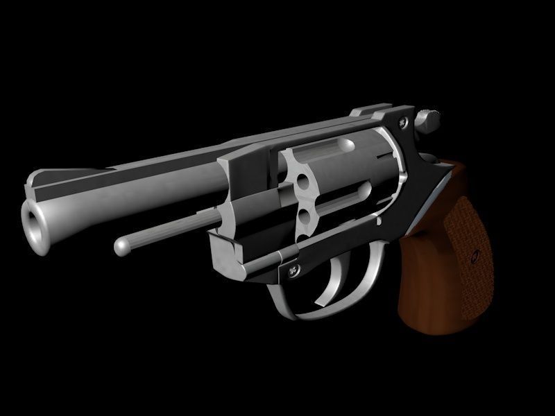cowboy pistol 3D model | CGTrader